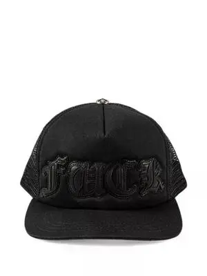 Chrome Hearts Logo-patch Mesh-panel Trucker Hat - Black