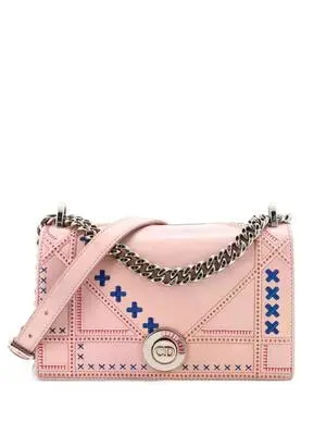 Dior Diorama Flap Bag Embroidered Leather Small Crossbody Bag