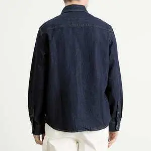 AMI Paris Contrasted Denim De Coeur Shirt