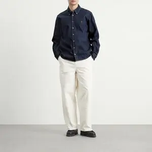 AMI Paris Contrasted Denim De Coeur Shirt