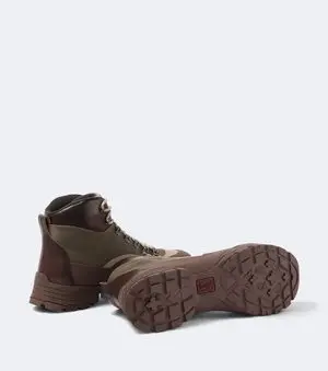 Brunello Cucinelli Leather-trimmed Hiking Boots