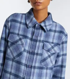GOD'S TRUE CASHMERE Uniform Plaid Cashmere Shirt