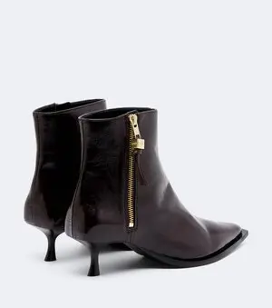 GANNI Ana Textured Ankle Boots