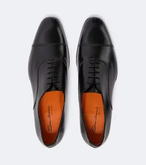 Santoni Leather Oxford Shoes