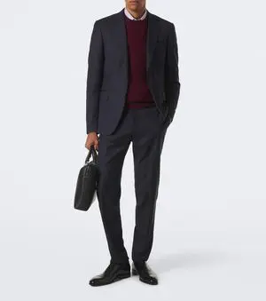 Santoni Leather Oxford Shoes