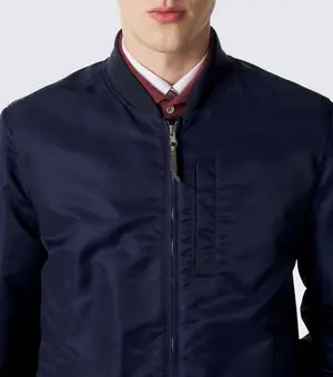 Brunello Cucinelli Cotton-trimmed Bomber Jacket