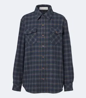 GOD'S TRUE CASHMERE Rugged Explorer Plaid Cashmere Shirt - Multicoloured