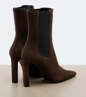 Saint Laurent Francoise Suede Ankle Boots