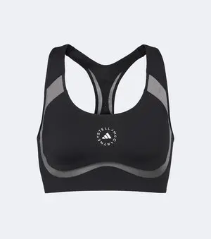 Adidas By Stella McCartney Power Impact Sports Bra - Black