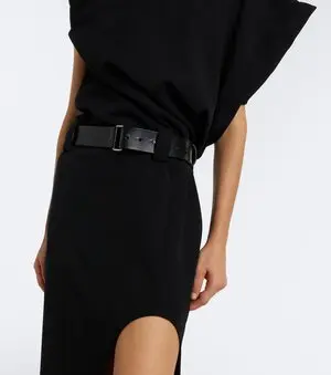 Junya Watanabe Asymmetric Wool Maxi Dress