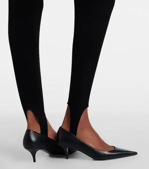 SELF-PORTRAIT Belted Stirrup Leggings
