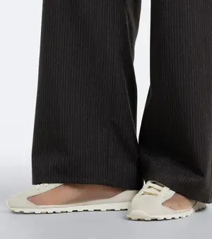 Jacquemus Tennis Suede-trimmed Sneakers
