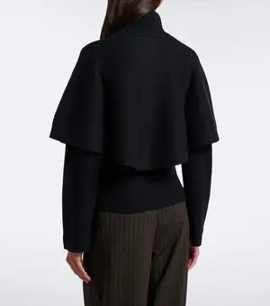 Vince Caped Wool-blend Cardigan