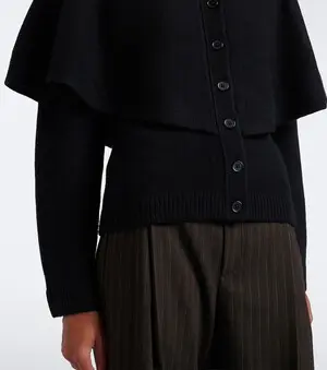 Vince Caped Wool-blend Cardigan