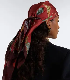 Etro Printed Silk Scarf