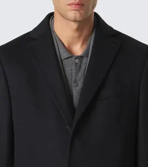 Zegna Wool And Cashmere-blend Coat