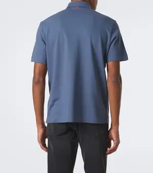 Zegna Cotton Pique Polo Shirt