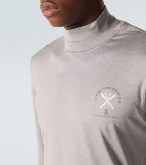 Brunello Cucinelli Silk Ski Sweatshirt