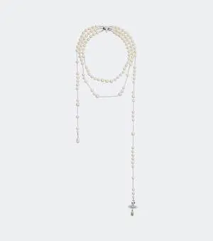 VIVIENNE WESTWOOD Orb Embellished Necklace - Silver