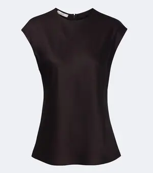 Vince Satin Top - Brown