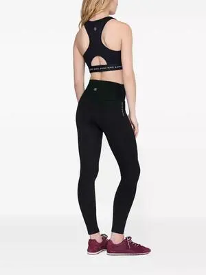 ANINE BING Dave Logo-print Leggings - Black