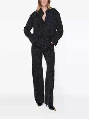 ANINE BING Samy Shirt Abstract Washed