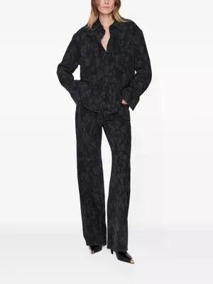 ANINE BING Samy Shirt Abstract Washed