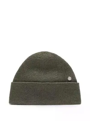 Acne Studios Wool Beanie With Rivet - Green