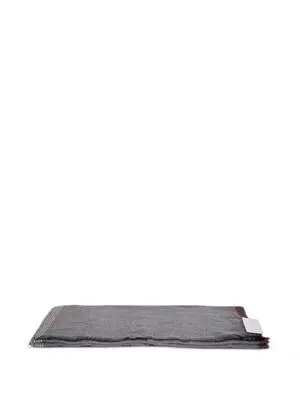Brunello Cucinelli Fringed-edge Scarf - Grey