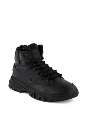 Bogner Shearling-lined Panelled Sneakers - Black