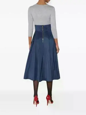 Elisabetta Franchi Skirt In Taffeta Voile Fabric