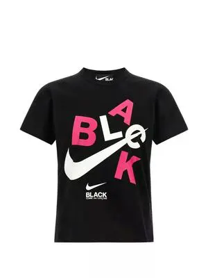 Comme Des Garçons X Nike Logo-print T-shirt - Black