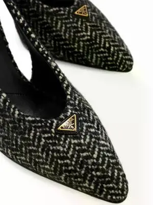 Prada Chevron Slingback Pumps