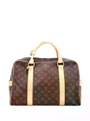 LOUIS VUITTON Carryall Handbag Monogram Canvas Travel Bag - Brown