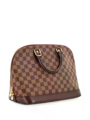 LOUIS VUITTON Vintage Alma Handbag Damier Pm Satchel - Brown