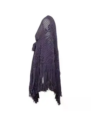 CHIARA IS Peonia Crochet-knit Wool Shawl
