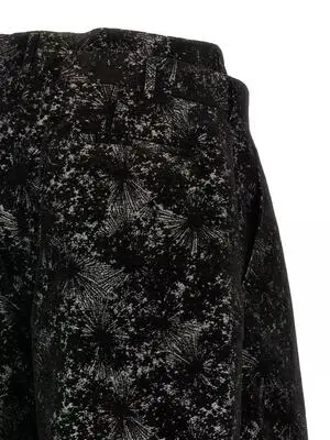 Comme Des Garçons Double-layer Abstract-pattern Shorts