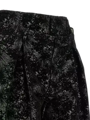 Comme Des Garçons Double-layer Abstract-pattern Shorts