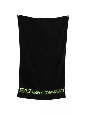 Emporio Armani Intarsia-logo Beach Towel