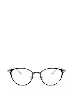 COACH Round-frame Titanium Glasses - Black