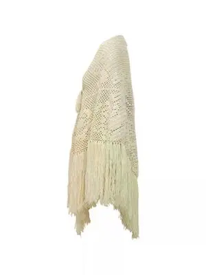 CHIARA IS Peonia Crochet-knit Wool Shawl