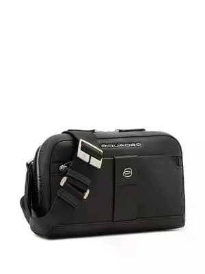 PIQUADRO Logo-plaque Pebbled Wash Bag