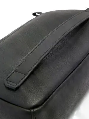PIQUADRO Logo-plaque Pebbled Wash Bag