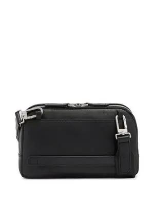 PIQUADRO Logo-plaque Pebbled Wash Bag