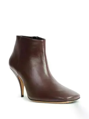 JUDE Credo Square-toe Ankle Boots - Brown