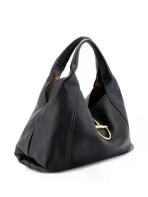Gucci Softbit Leather Maxi Hobo Bag - Black