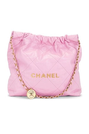 CHANEL Calfskin Small 22 Hobo Bag