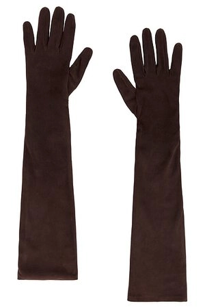 Nour Hammour Extra Long Glove - Chocolate
