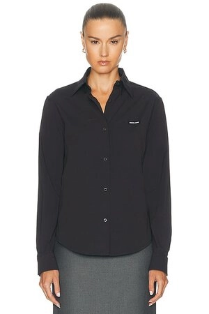Miu Miu Popeline Stretch Washed Shirt