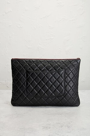 Chanel Lambskin O Case Clutch